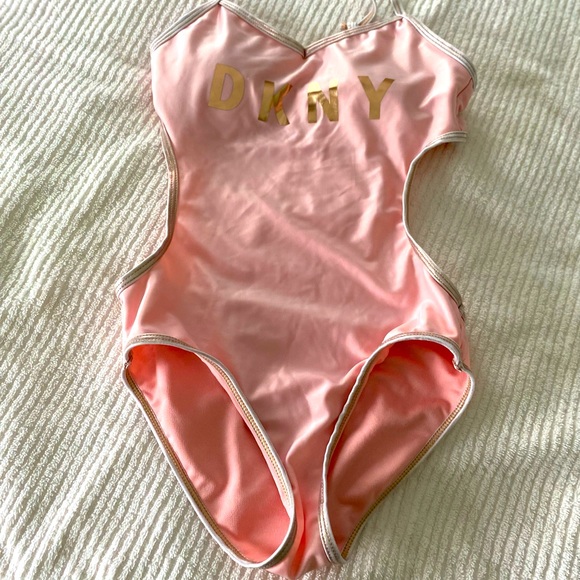Dkny | Swim | Dkny Pink Girls Swimsuit | Poshmark